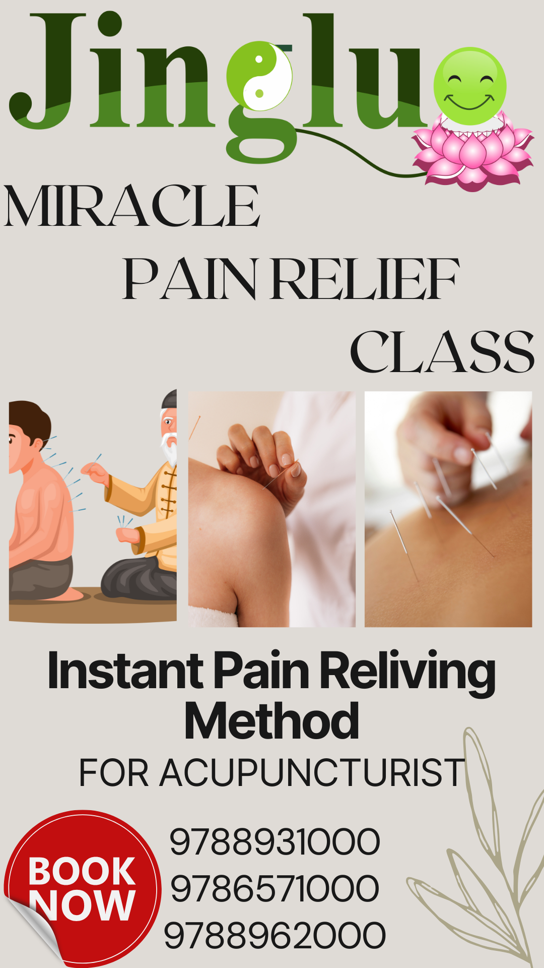 Miracle Pain Relief Class – Jingluo Health Stores